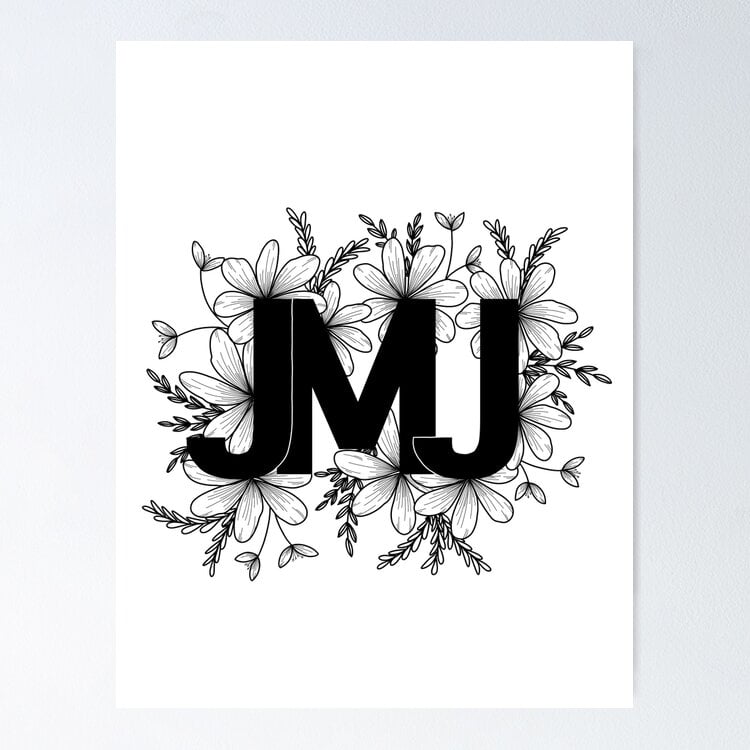 Kna Prints - Jesus, Mary, Joseph. Jmj. Poster Wall Art Print For Home ...