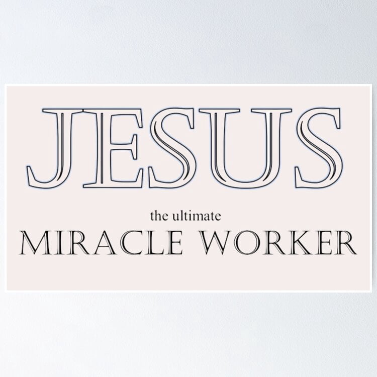Kna Prints - Jesus: Miracle Poster Wall Art Print For Home Decor ...