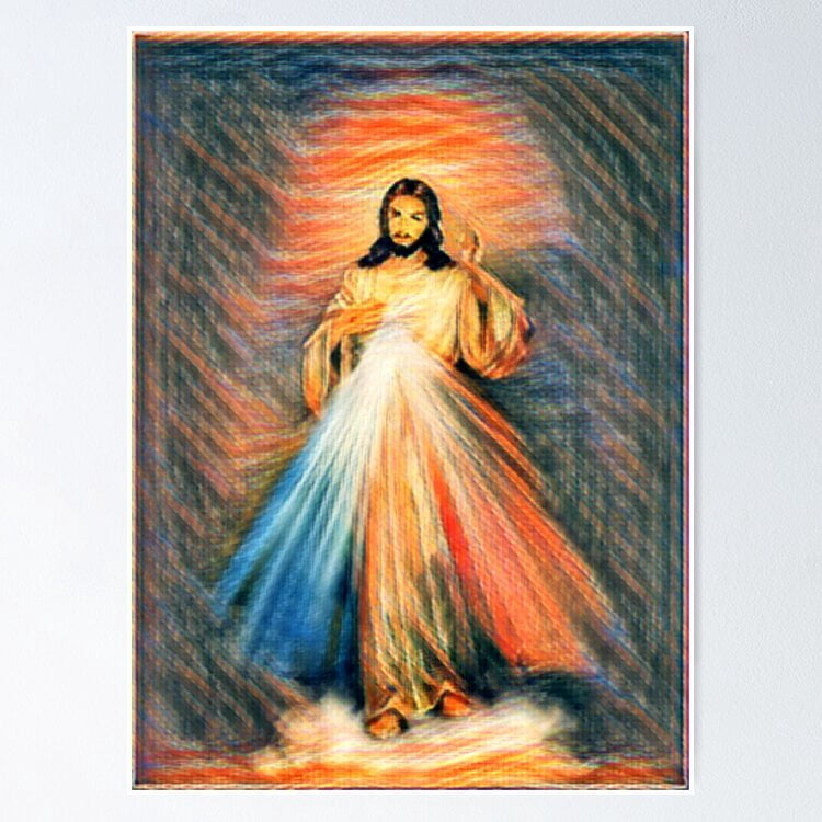 Kna Prints - Jesus O Mercy Poster Wall Art Print For Home Decor, Living ...