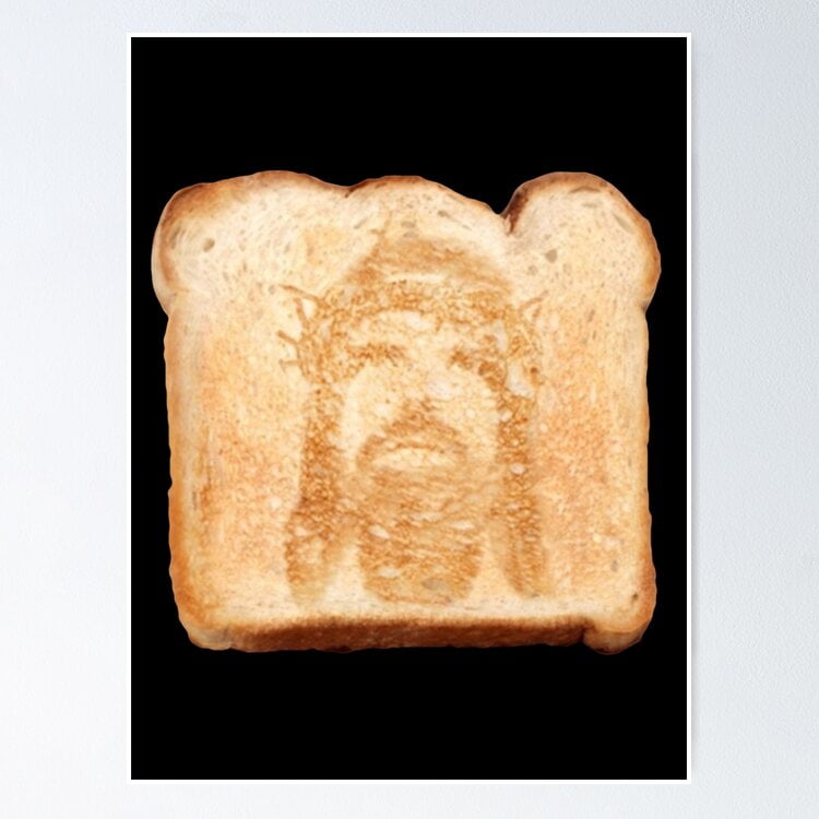 Kna Prints - Jesus On Toast Poster Wall Art Print For Home Decor ...