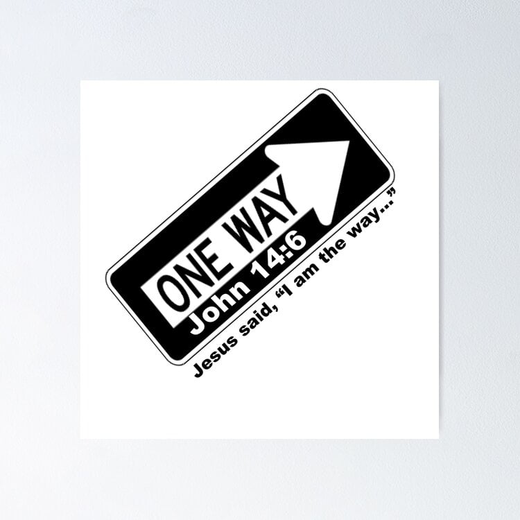 Kna Prints - Jesus: One Way Poster Wall Art Print For Home Decor ...