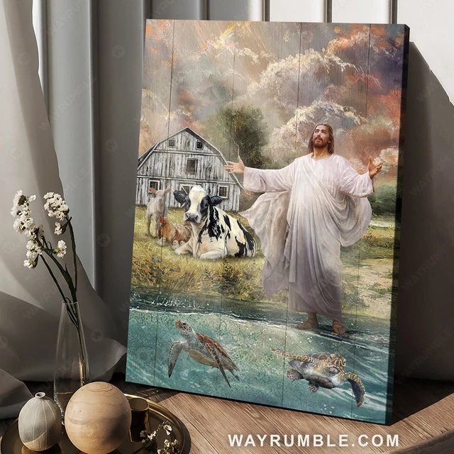 Kna Prints - Jesus Painting, Dairy Cow, Sea Turtle, Stunning Cloud ...