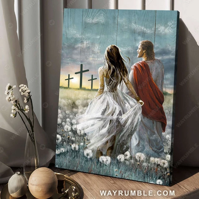 Kna Prints - Jesus Painting, Dandelionield, The Rugged Cross, Beautiful ...