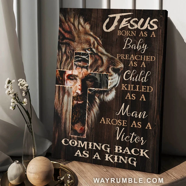 Kna Prints - Jesus Painting, Lion Of Judah, The Amazing Cross, Coming Back As A King - Jes For ...