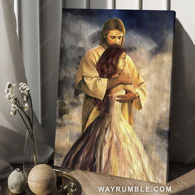 Kna Prints - Jesus Painting, Walking With Jesus, Pretty Girl, Dark ...