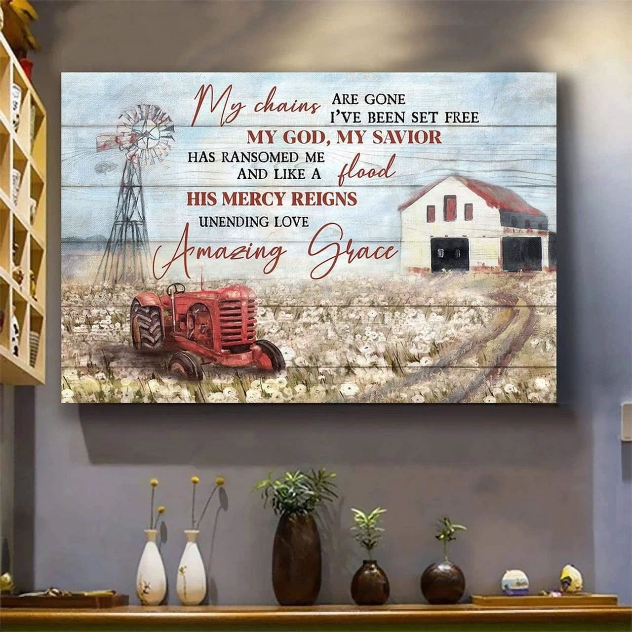 Kna Prints - Jesus - Peaceful Farm - His Mercy Reigns Unending Love ...
