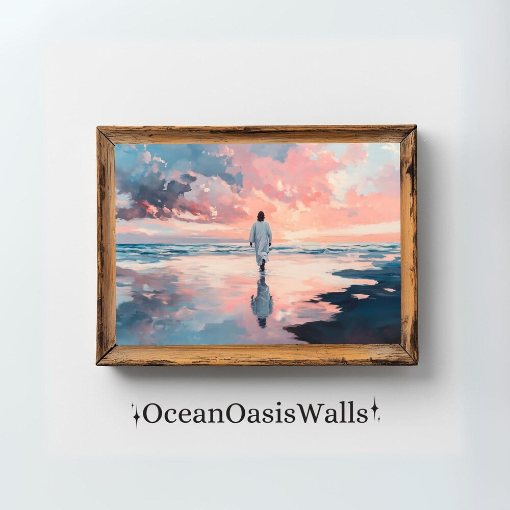 Kna Prints - Jesus Walking On Water Poster Religious Painting, Savior ...