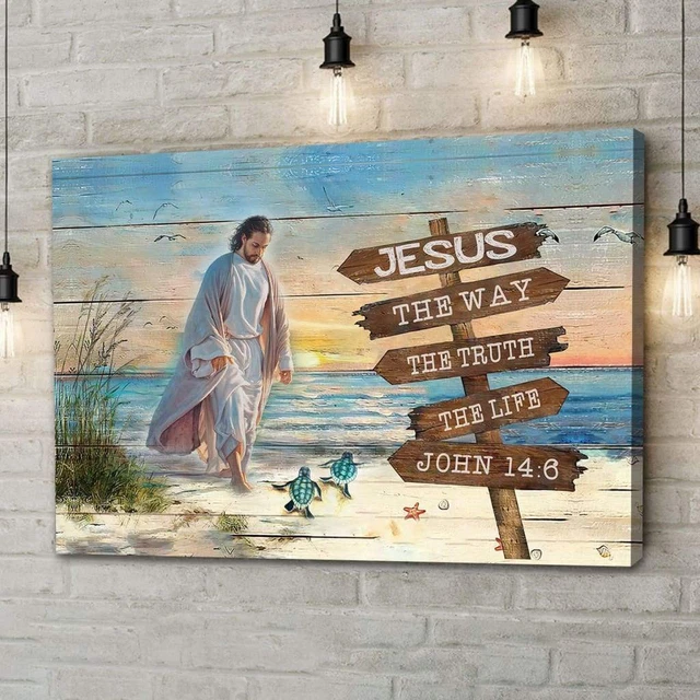 Kna Prints - Jesus The Way The Truth The Life John 146 Poster, - Bible ...
