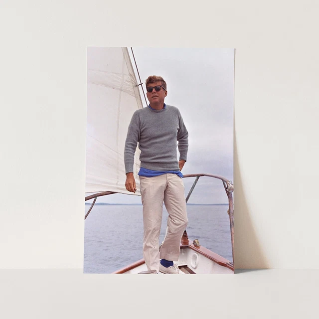 Kna Prints - Jfk John F Kennedy Sailing Cape Cod 1960S America Usa Wall ...