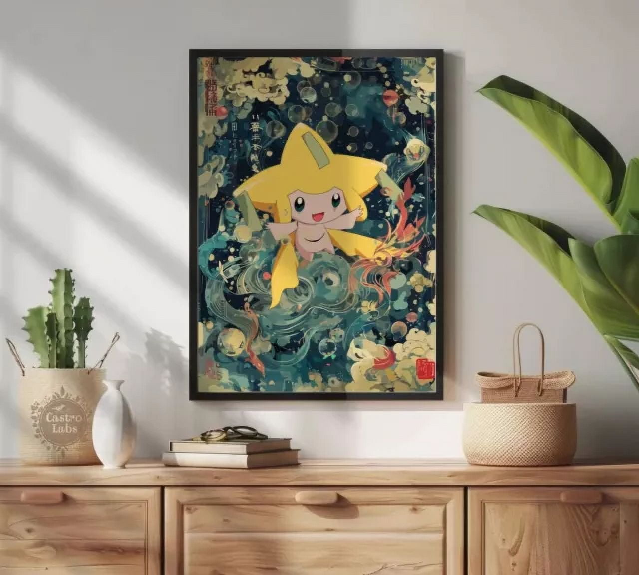Kna Prints - Jirachi - Japanese Style Pokemon Art Prin - Kir 8387 ...
