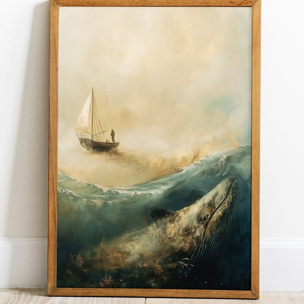 Kna Prints - Jonah And The Whale Wall Art, Jonah And The Great Fish Art ...
