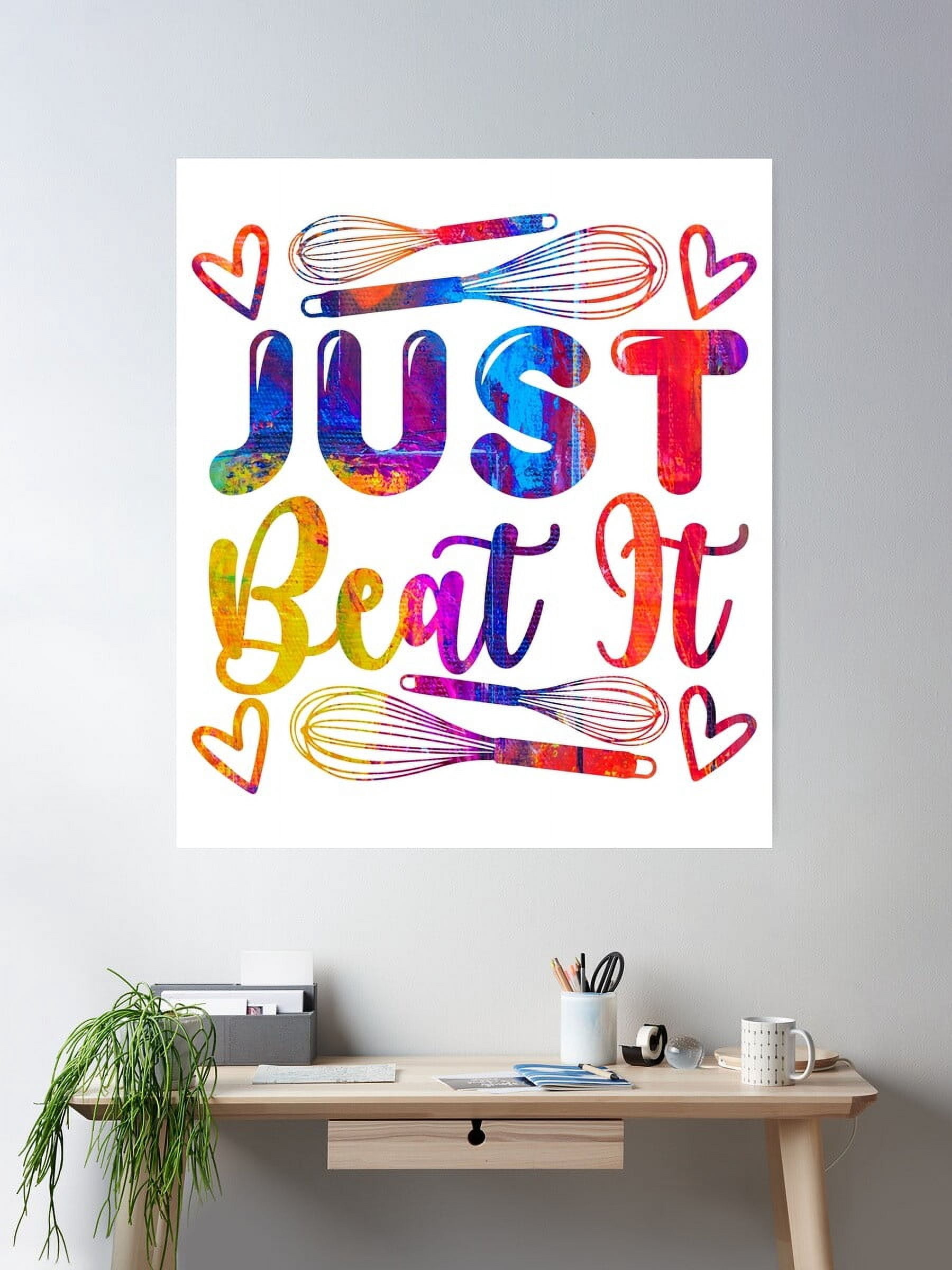 Kna Prints - Just Beat It By Nsd Poster, UNFRAMED-8x12 - Walmart.com