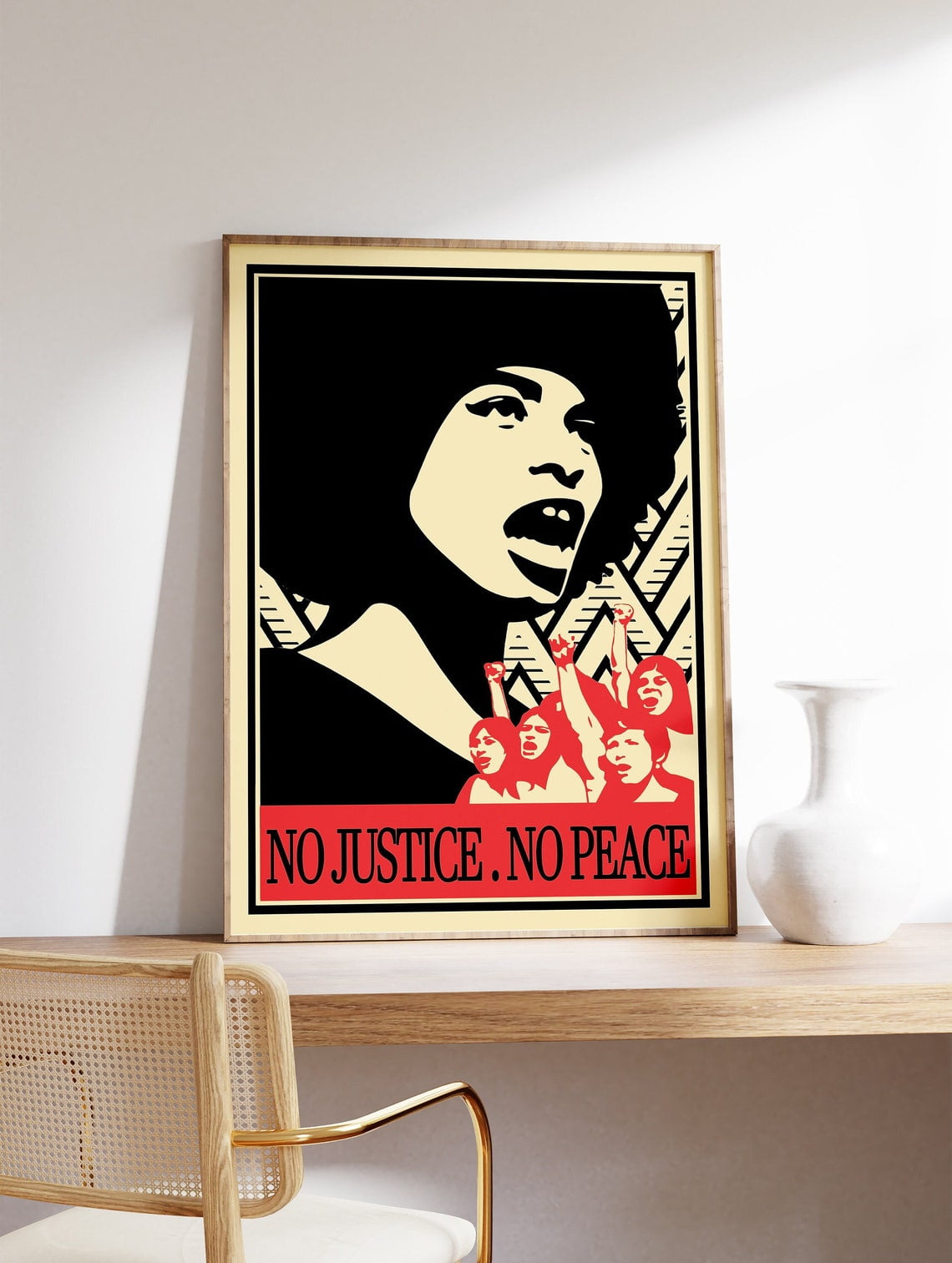 Kna Prints - No Justice No Peace Poster, Diversity And Inclusion Wall ...