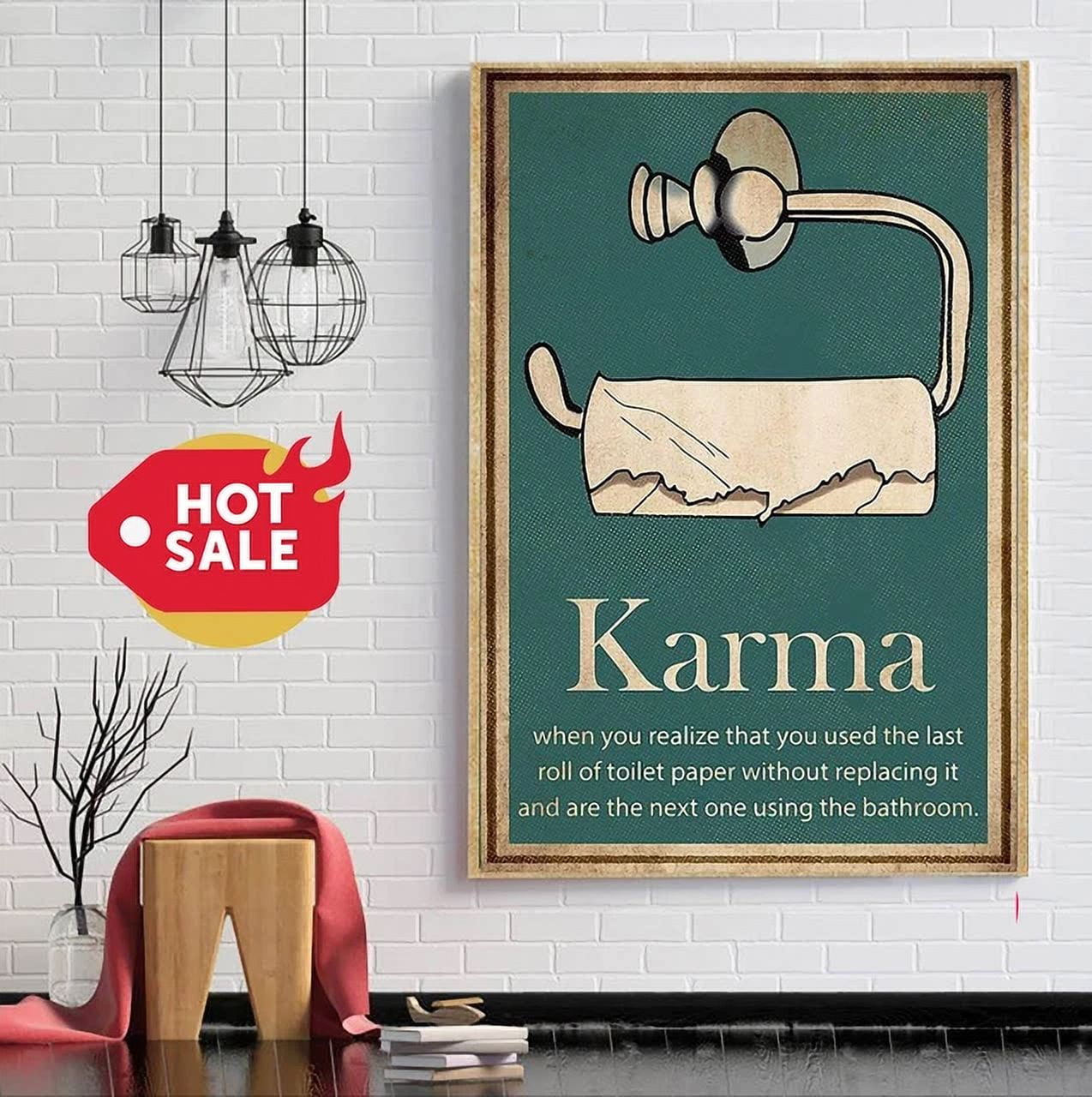 Kna Prints - Karma Definition Home Decor, Vintage Art Print, Haging Poster, Cute Birthday Gift ...