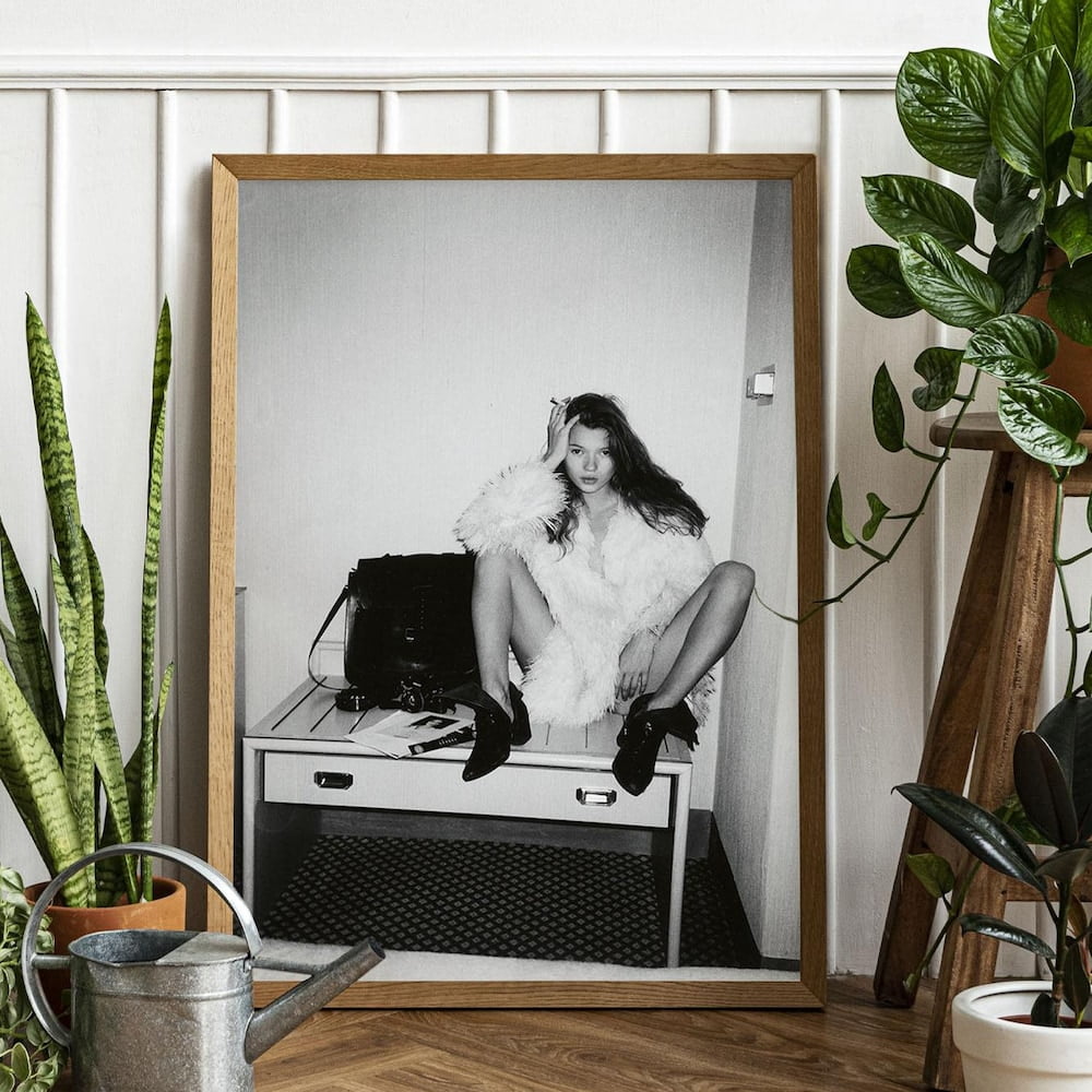 Kna Prints - Kate Moss Poster, Feminist Wall Art, Black And White ...