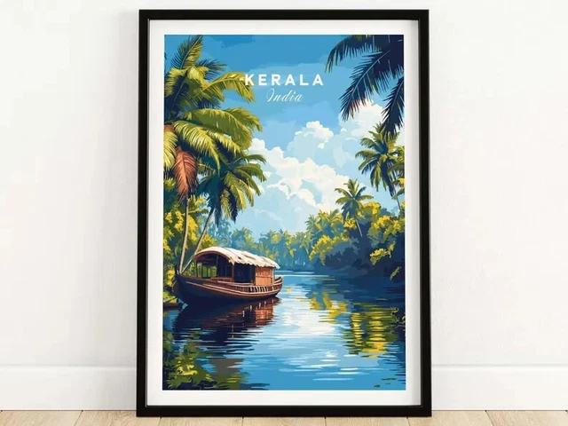 Kna Prints - Kerala Wall Art India Kerala Travel Print Wall Art For ...