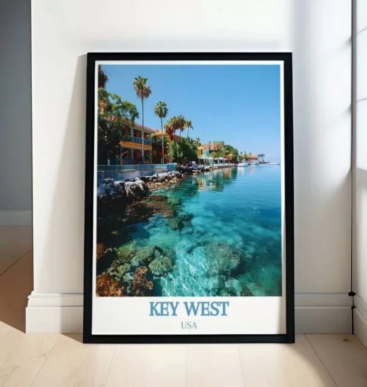 Kna Prints - Key West Travel Print Wall Art - Key West Historic Seaport ...