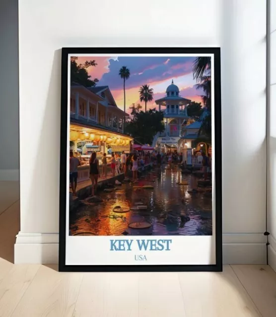 Kna Prints - Key West Travel Print Wall Art - Mallory Square Posters ...