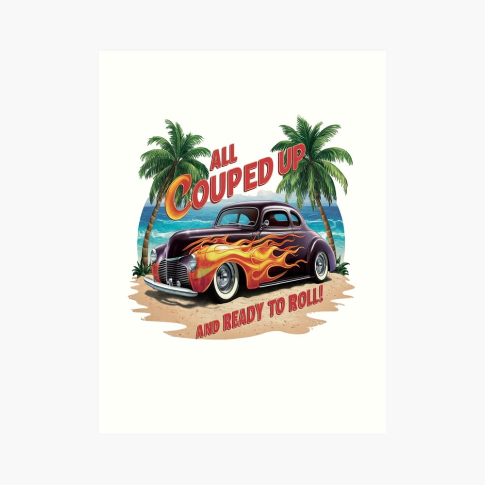 Kna Prints - Kir 1061 - All Couped Up - Old Track - Hot Rod Oldschool ...