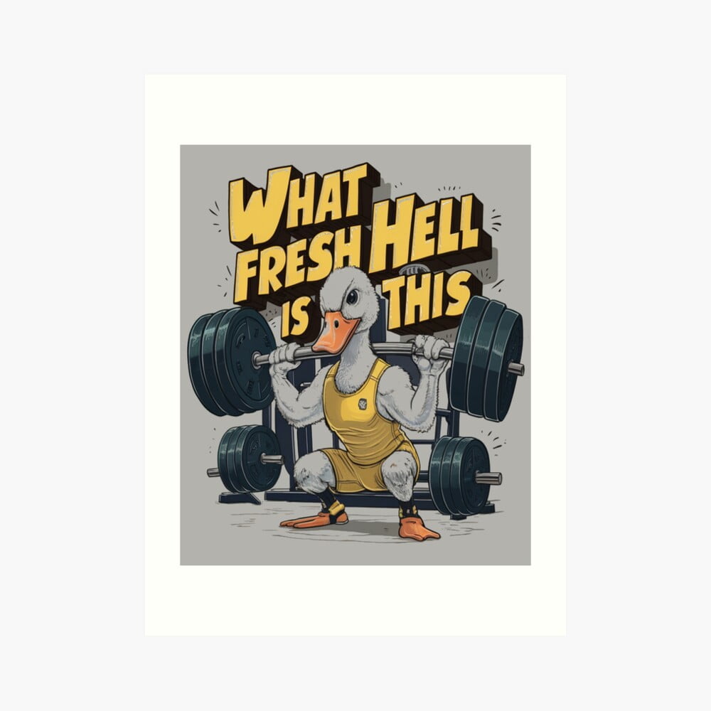 Kna Prints - Kir 1098 - What Fresh Hell Is This - Quacking Workout ...