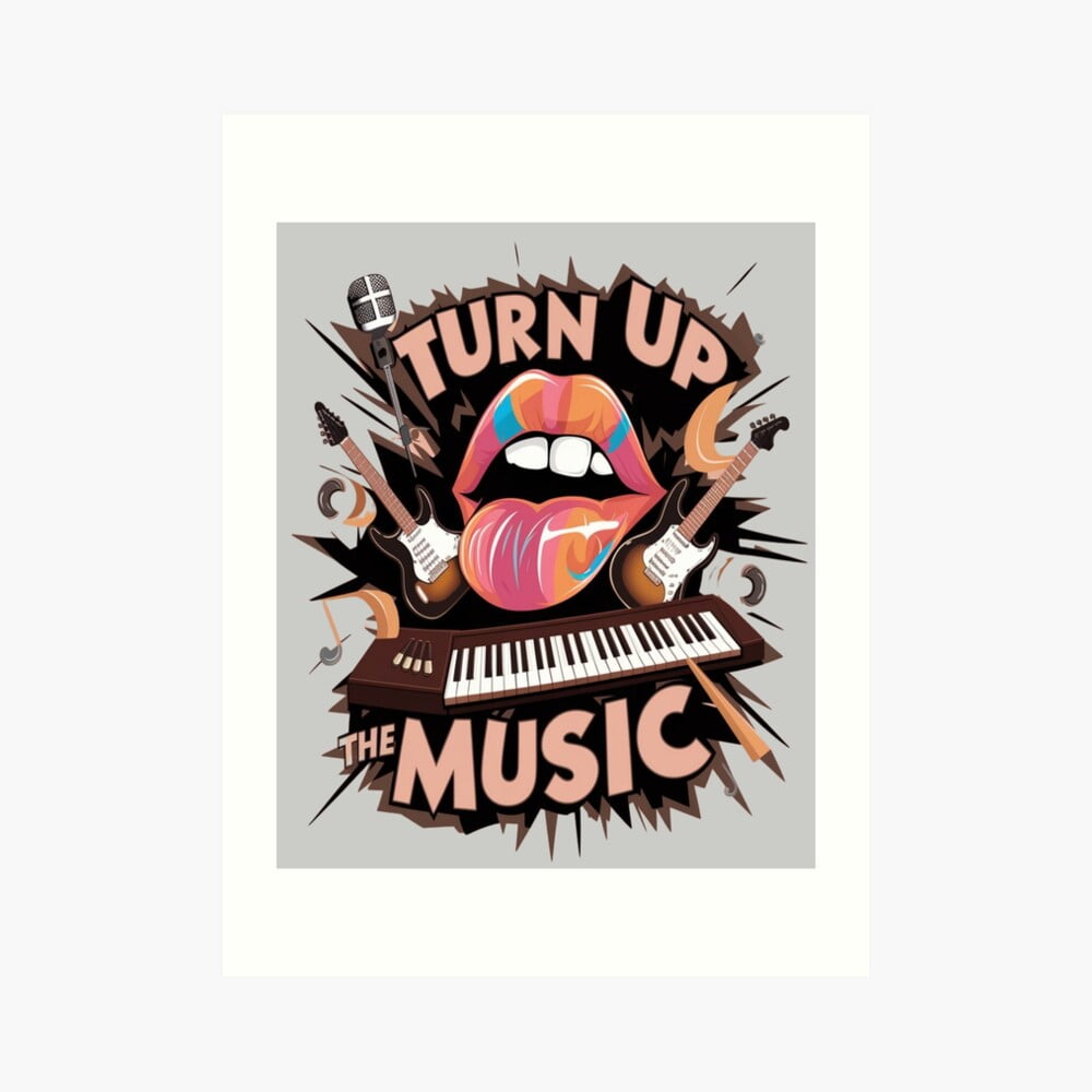 Kna Prints - Kir 1196 - Turn Up Poster, UNFRAMED-12x18 - Walmart.com