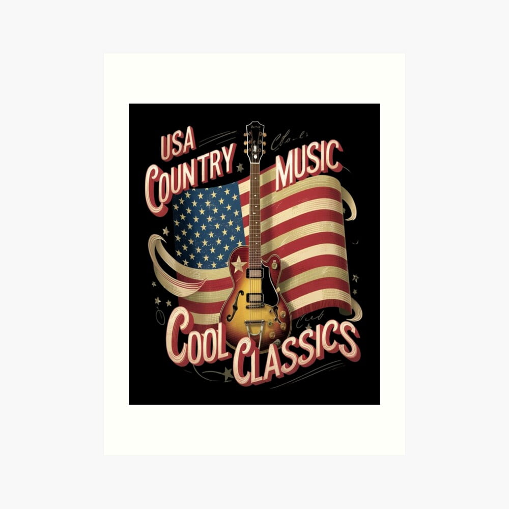 Kna Prints - Kir 1283 - Born Country - Country Music Cool Classics ...
