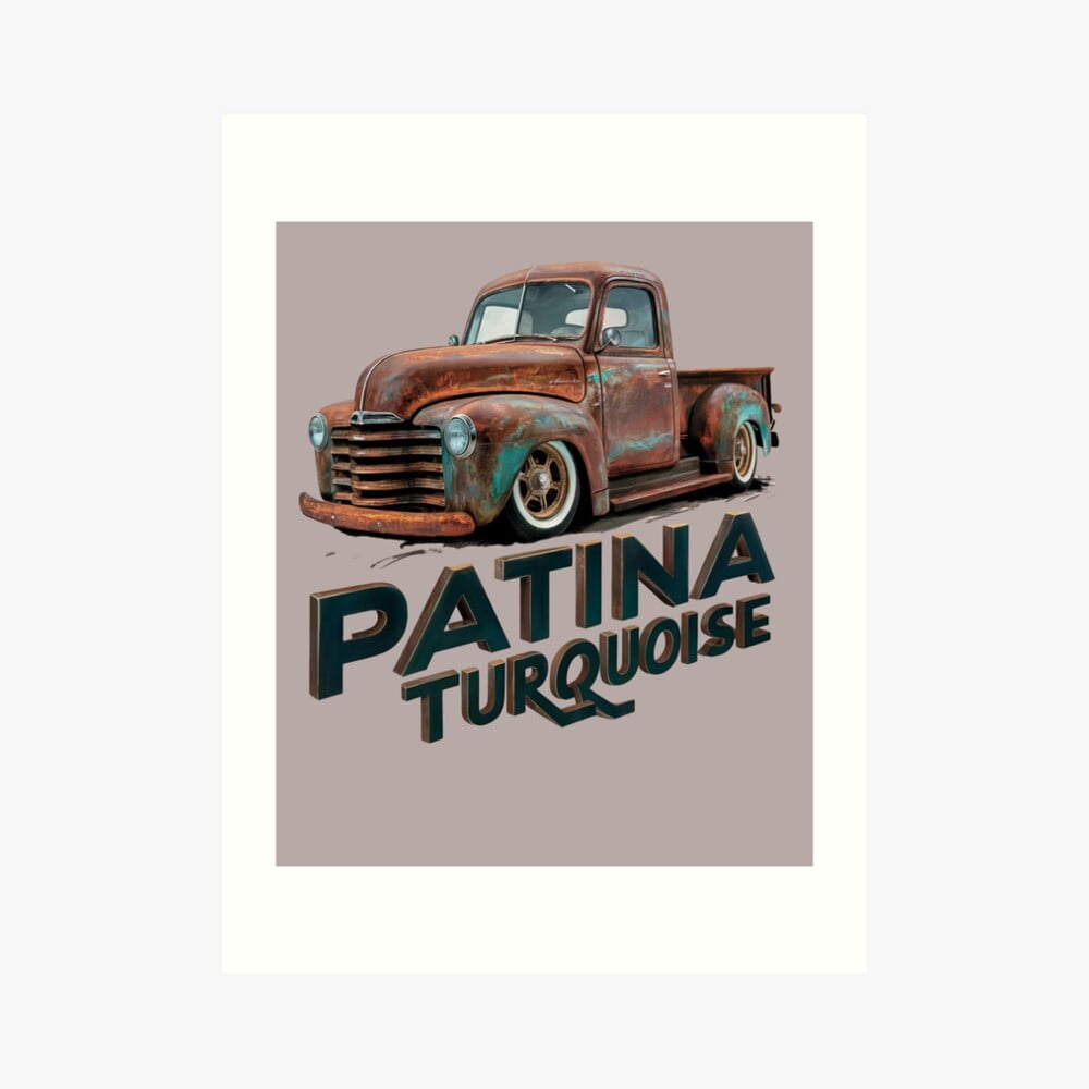 Kna Prints - Kir 1289 - Patina Turquoise - Retro Rusted - Rusty Reality ...