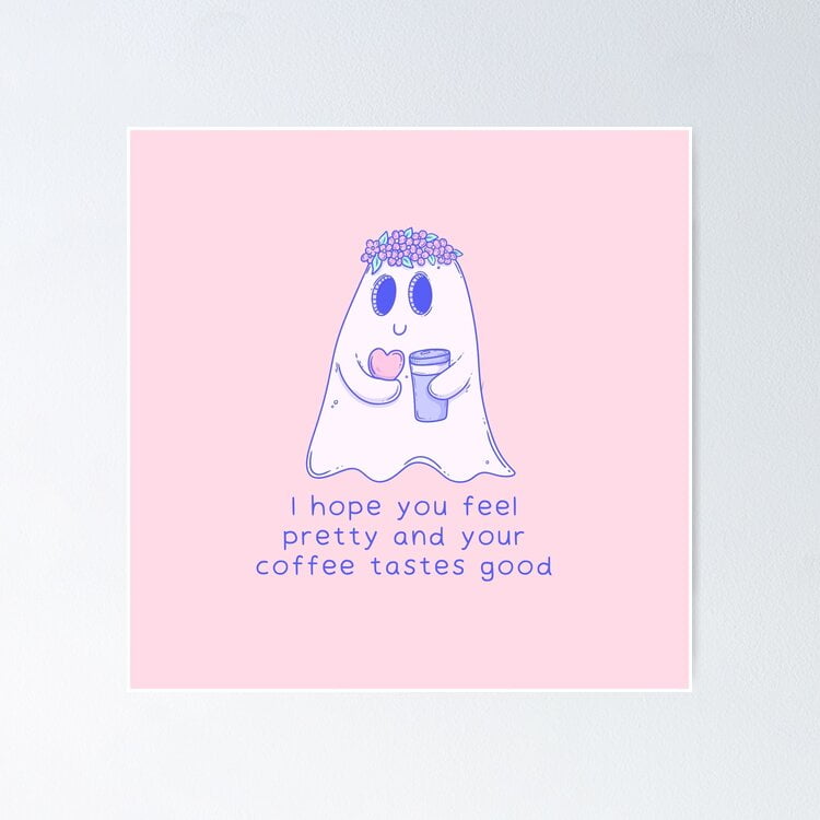 Kna Prints - Kir 2360 - Cute Ghost Illustration - I Hope You Feel ...