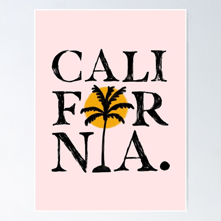Kna Prints - Kir 2517 - California. Poster, UNFRAMED-12x18 - Walmart.com