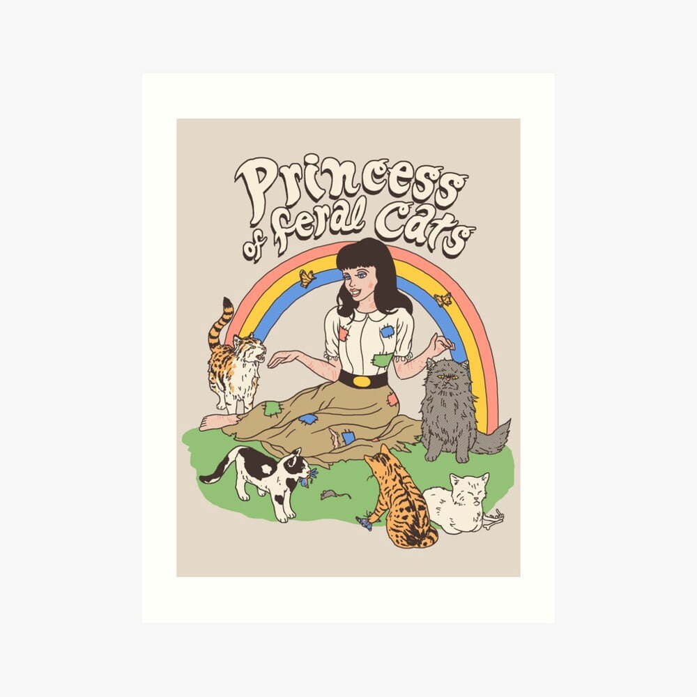 Kna Prints - Kir 2530 - Princess Of Feral Cats Poster, UNFRAMED-16x24 ...