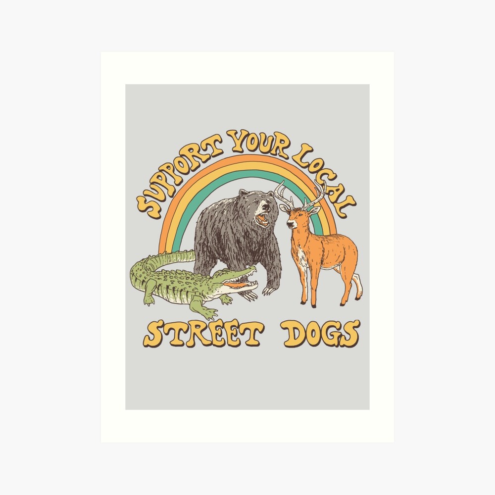 Kna Prints - Kir 2564 - Street Dogs Poster, UNFRAMED-12x18 - Walmart.com