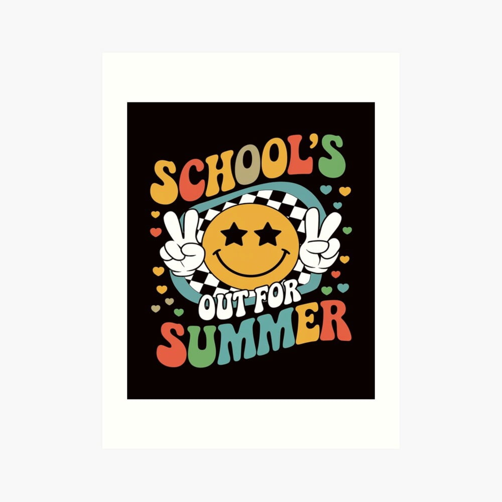 Kna Prints - Kir 3122 - Last Day Of School Retro Schools Out For Summer ...