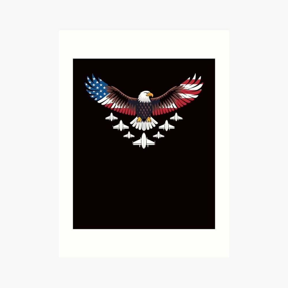 Kna Prints - Kir 3134 - Fighter Jet Airplane Flag 4Th Of July Patriotic ...