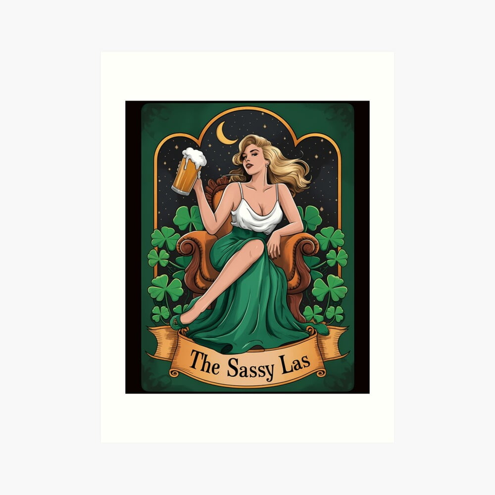 Kna Prints - Kir 3139 - Funny St. Patricks Day The Sassy Lass Tarot ...