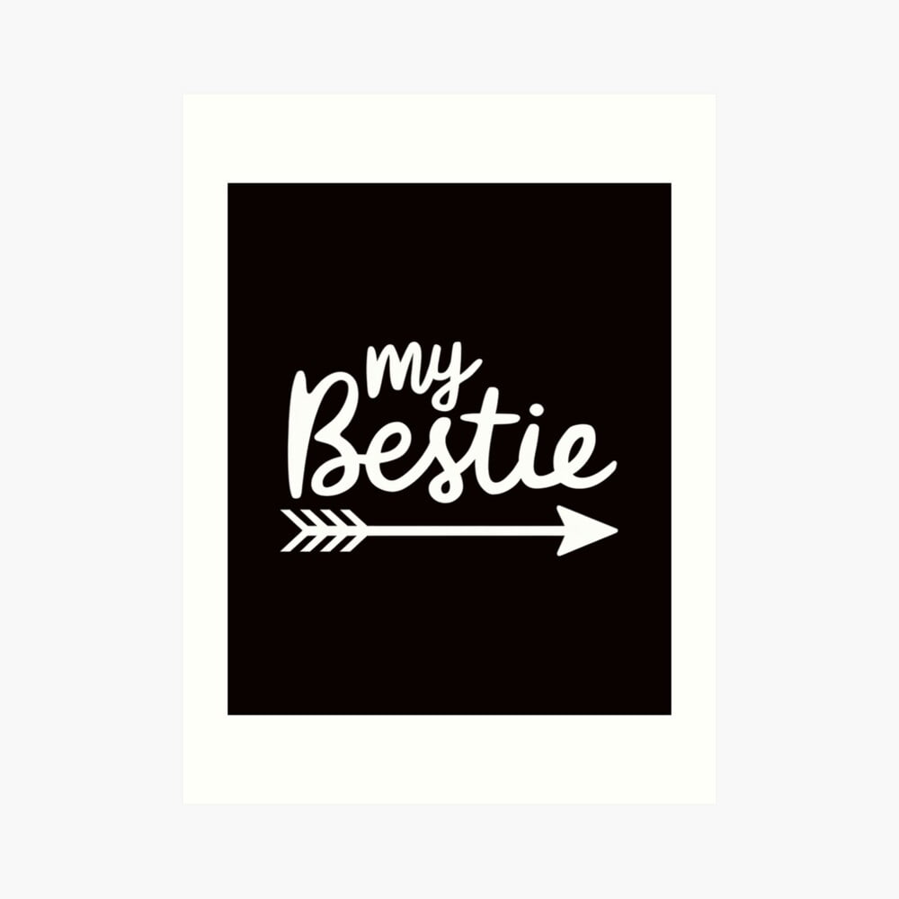Kna Prints - Kir 3246 - My Bestie Best Friend Right Arrow Poster ...