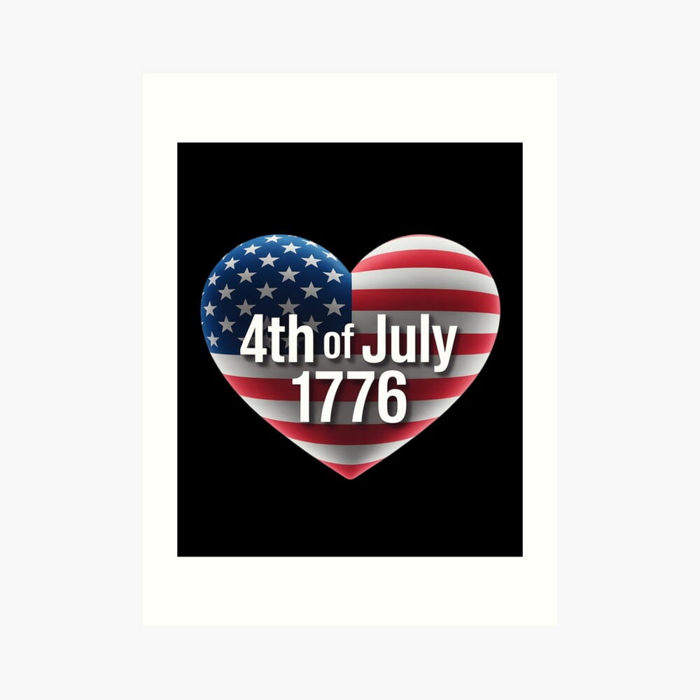 Kna Prints - Kir 3284 - 4Th Of July 1776 Flag Constitution America ...