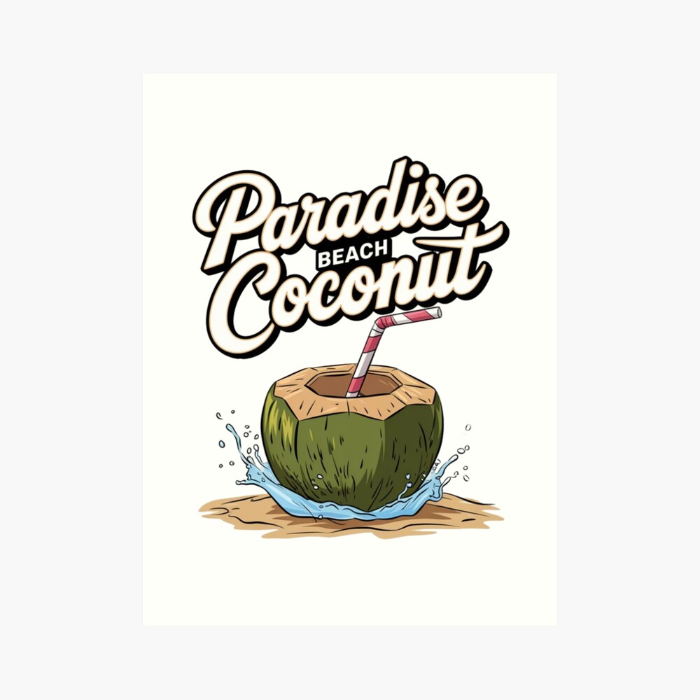Kna Prints - Kir 414 - Coconut Paradise - Refreshing Coconut - Coconut ...