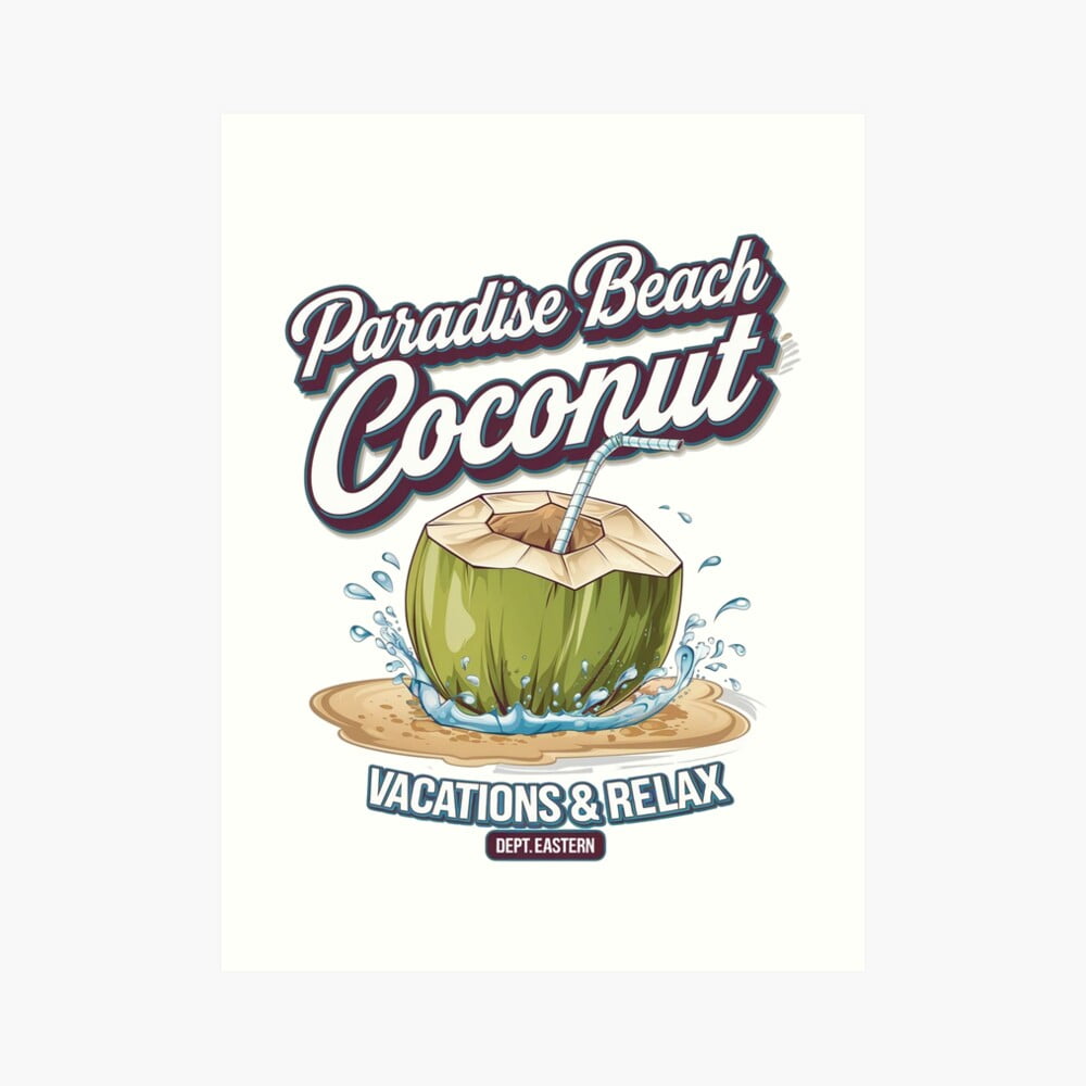 Kna Prints - Kir 415 - Coconut Paradise - Refreshing Coconut - Coconut ...