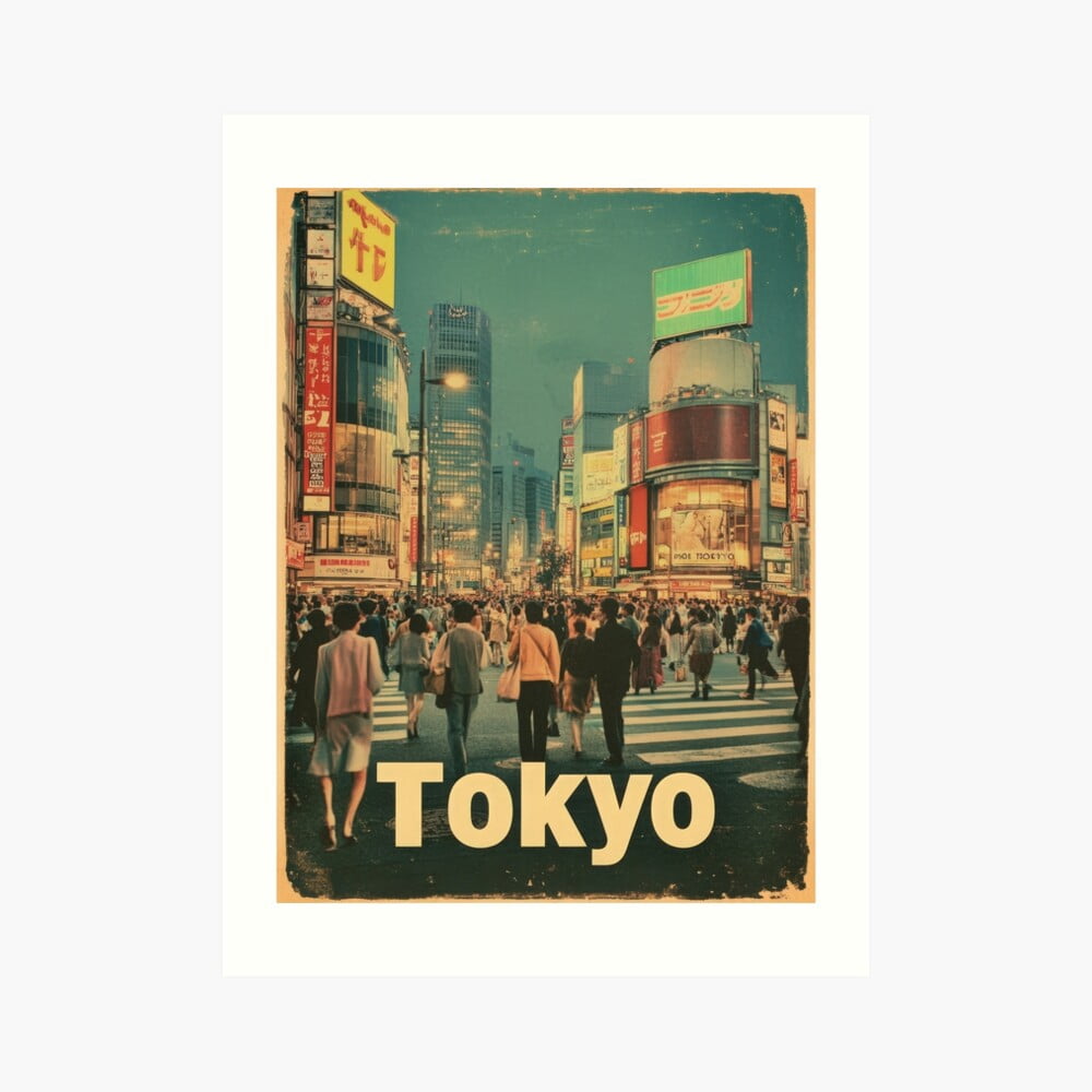 Kna Prints - Kir 4229 - Crowds Of People Navigate The Shibuya Crossing ...