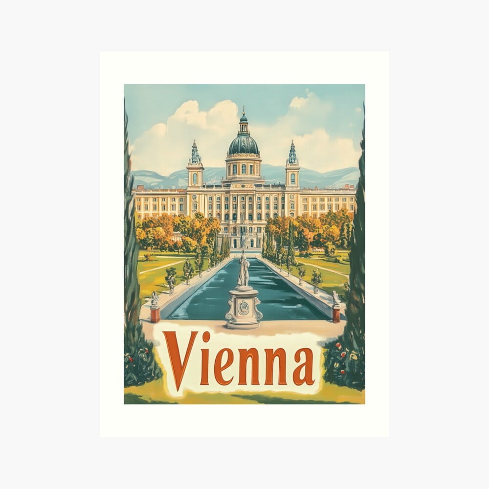 Kna Prints - Kir 4246 - The Iconic Architecture Of Vienna Is Showcased With Lush Gardens And A ...