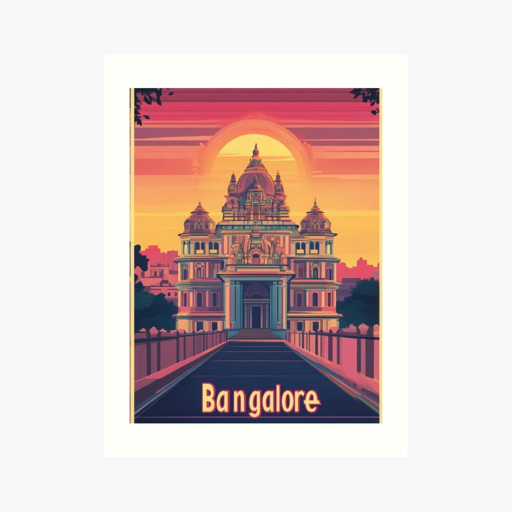Kna Prints - Kir 4261 - Bangalores Iconic Temple Showcases Intricate ...