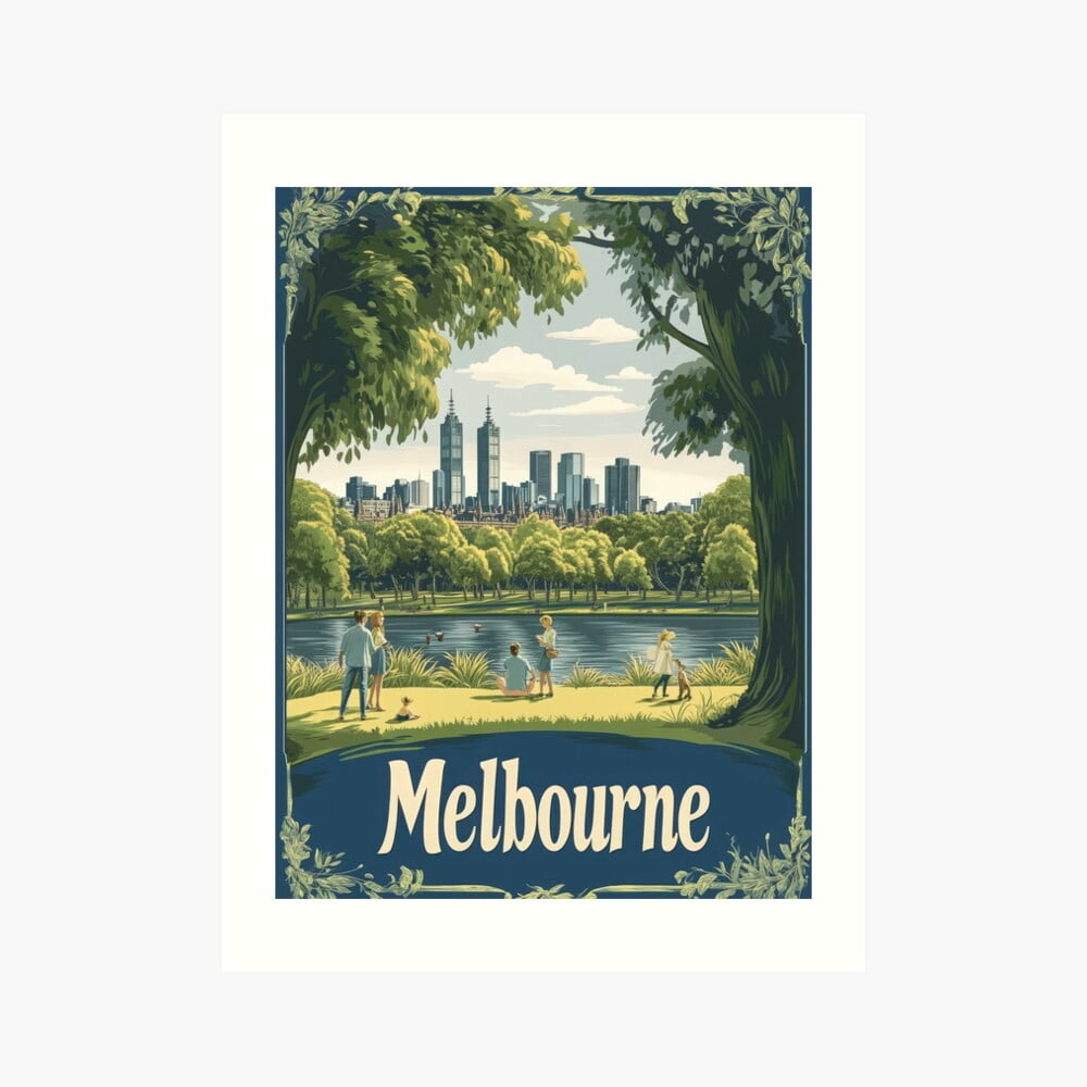 Kna Prints - Kir 4313 - Experience The Charm Of Melbourne As Visitors ...