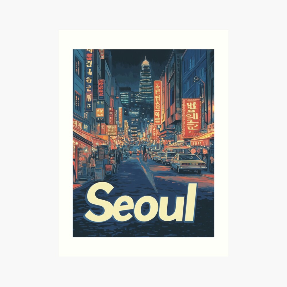 Kna Prints - Kir 4375 - The Bustling Streets Of Seoul Come Alive At ...