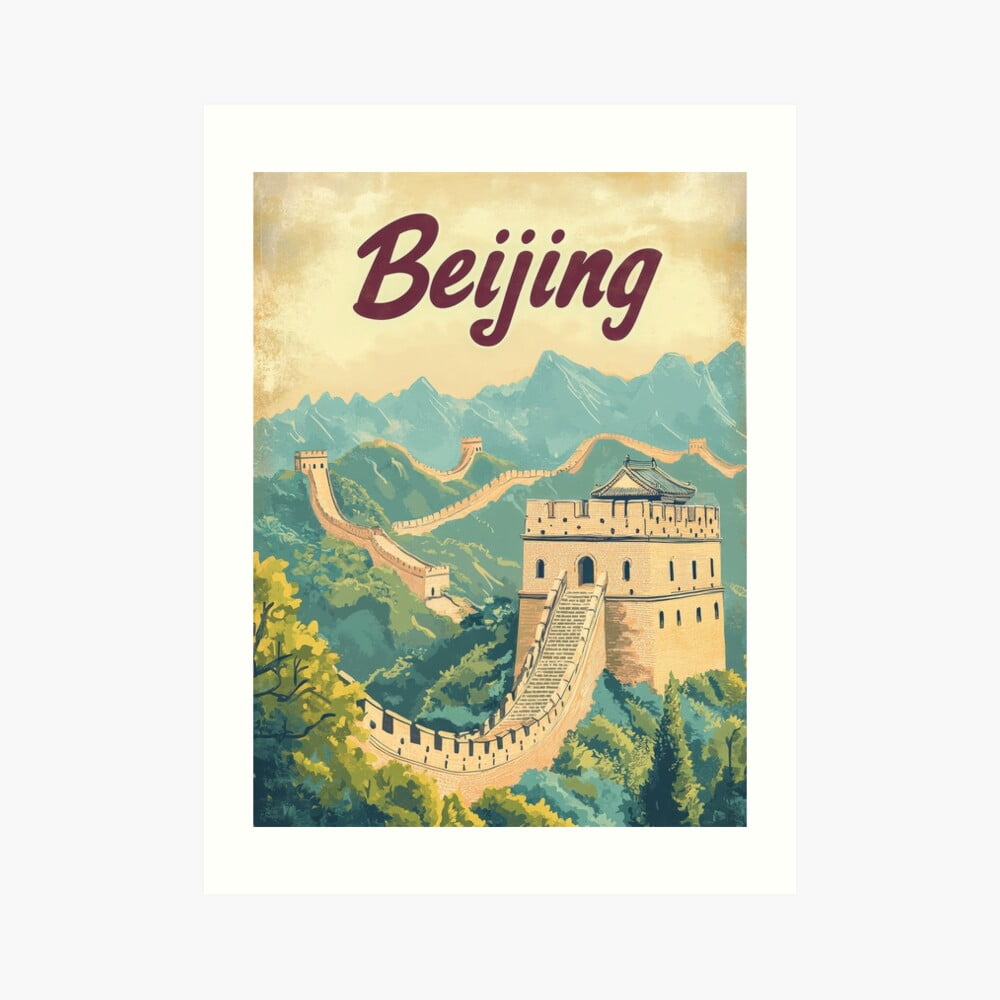 Kna Prints - Kir 4424 - Experience The Allure Of Beijing As The Great Wall Winds Through Lush ...