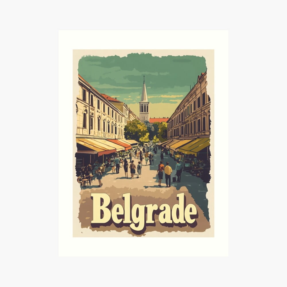 Kna Prints - Kir 4427 - Visitors Stroll Through A Lively City Square In ...