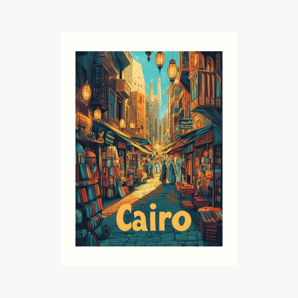 Kna Prints - Kir 4451 - Wander Through Bustling Streets In Cairo, Where Colorful Fabrics And ...