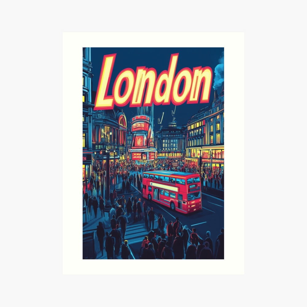 Kna Prints - Kir 4493 - Experience Londons Vibrant Scene With Iconic ...