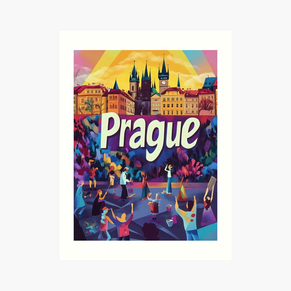 Kna Prints - Kir 4532 - Experience The Lively Atmosphere Of Prague ...