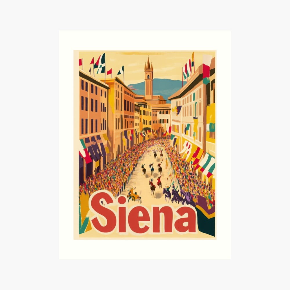 Kna Prints - Kir 4556 - The Lively Palio Di Siena Captures The Spirit ...
