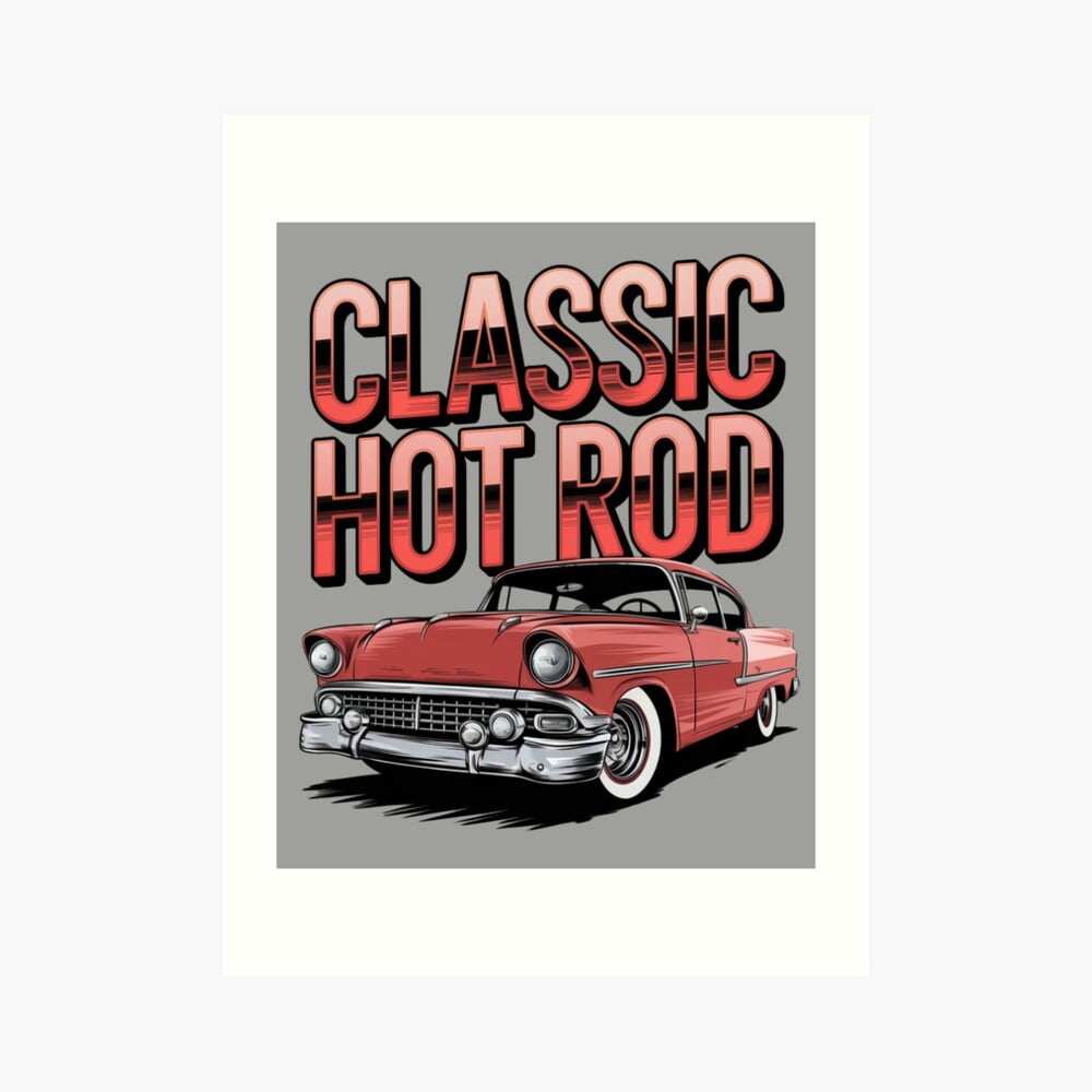 Kna Prints - Kir 464 - Classic Hot Rod - Old Track - Hot Rod Oldschool ...